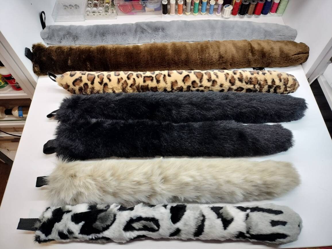 Long Straight Cat Tails, Costume Fursuit Tail. - Etsy