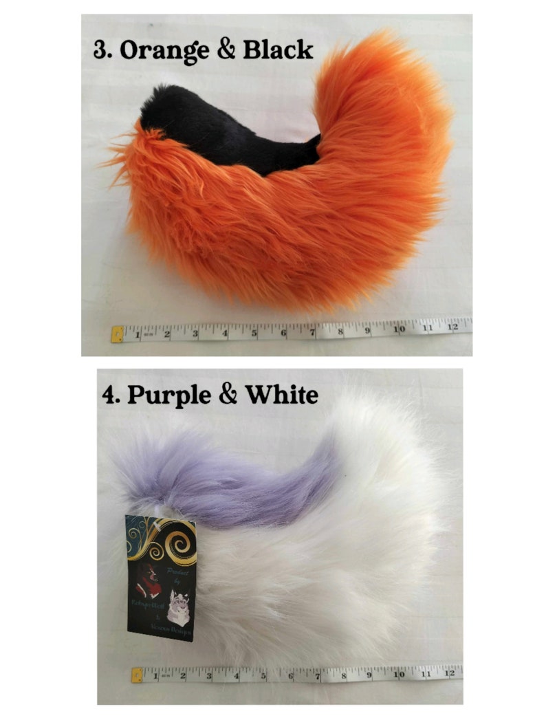 Two Tone Nub Tails. Fursuit Costume or Cosplay Tails. - Etsy Australia