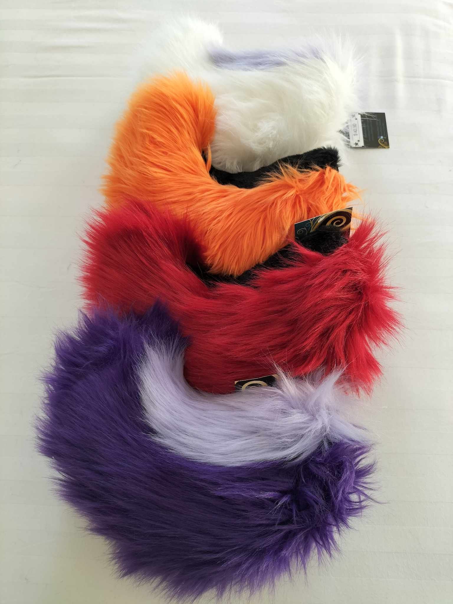 Two Tone Nub Tails. Fursuit Costume or Cosplay Tails. - Etsy Australia