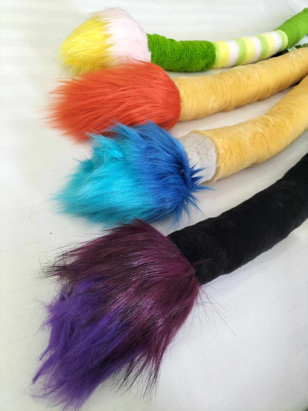Long Straight Tuffed Tails. Costume Tail, Fursuit Tail or Cosplay Tail ...