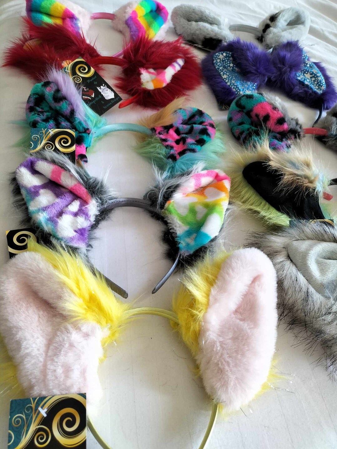 Assorted Costume Ear Headbands. Fluffy Headbands. Cosplay Ears. - Etsy ...