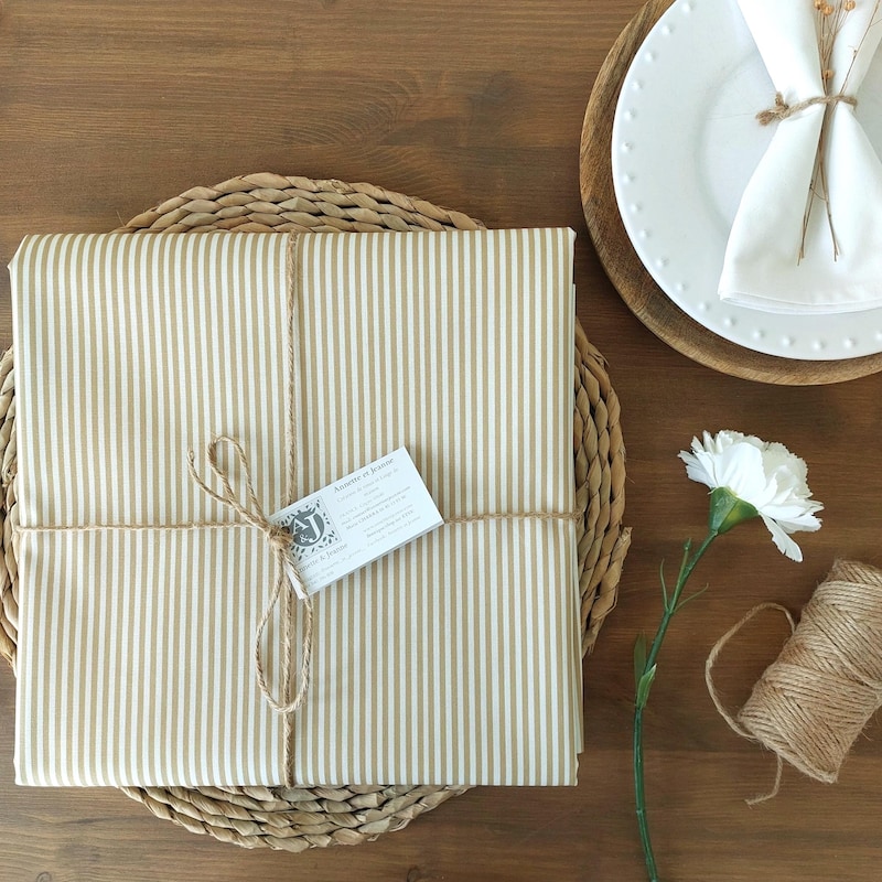 Striped Tablecloth - Etsy