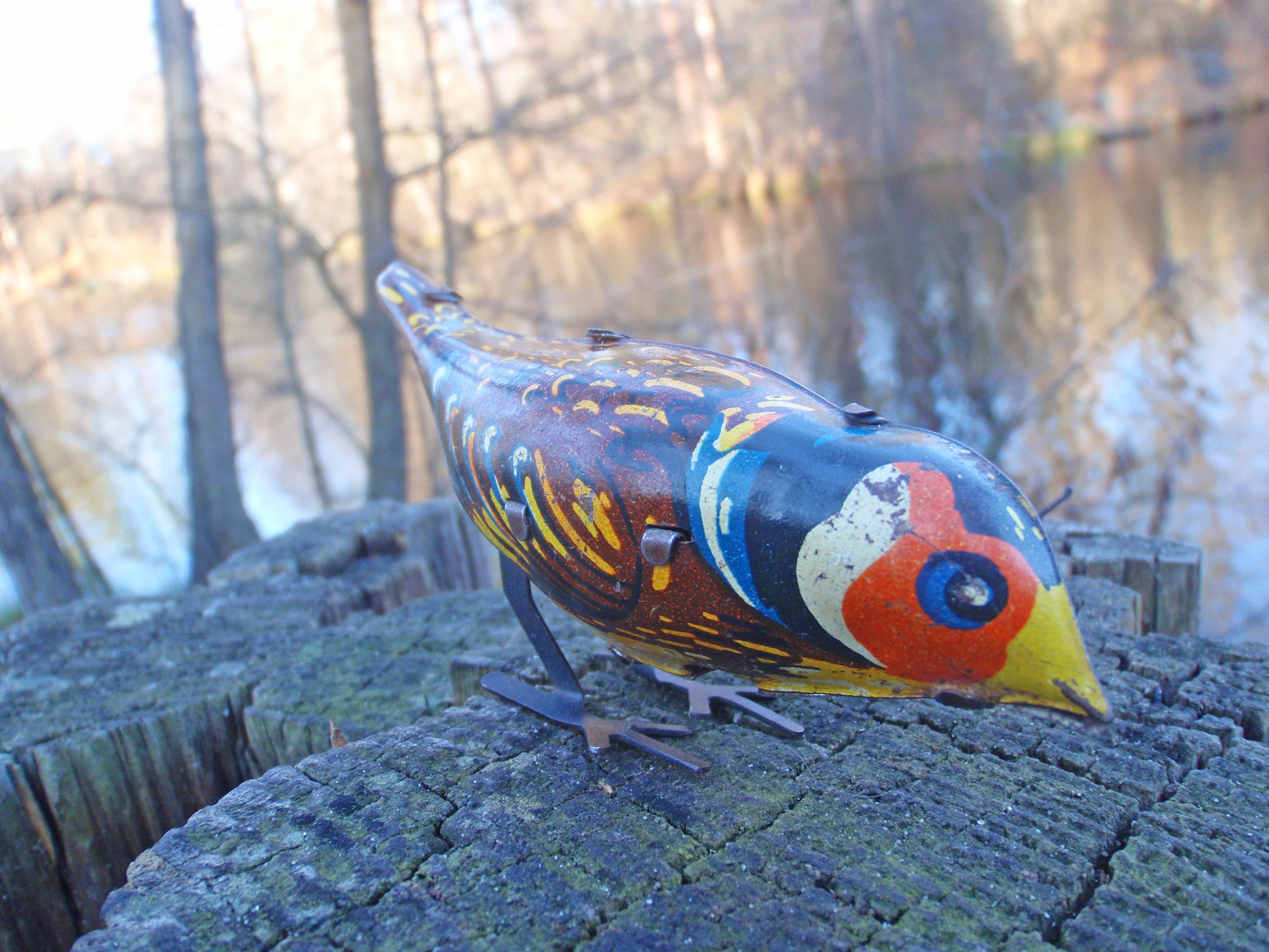 Clockwork Bird Rare Tin Toy Children's Mechanical Toy - Etsy
