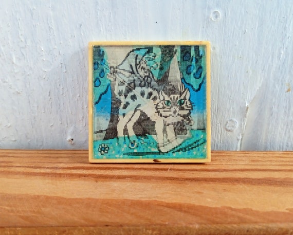 Rare Cat pin, Baba Yaga pin, Lenticular pin, Children… - Gem