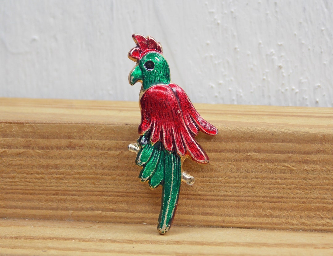 Parrot Pin, Children's Pin, Birds Pin, Funny Enamel Pin - Etsy