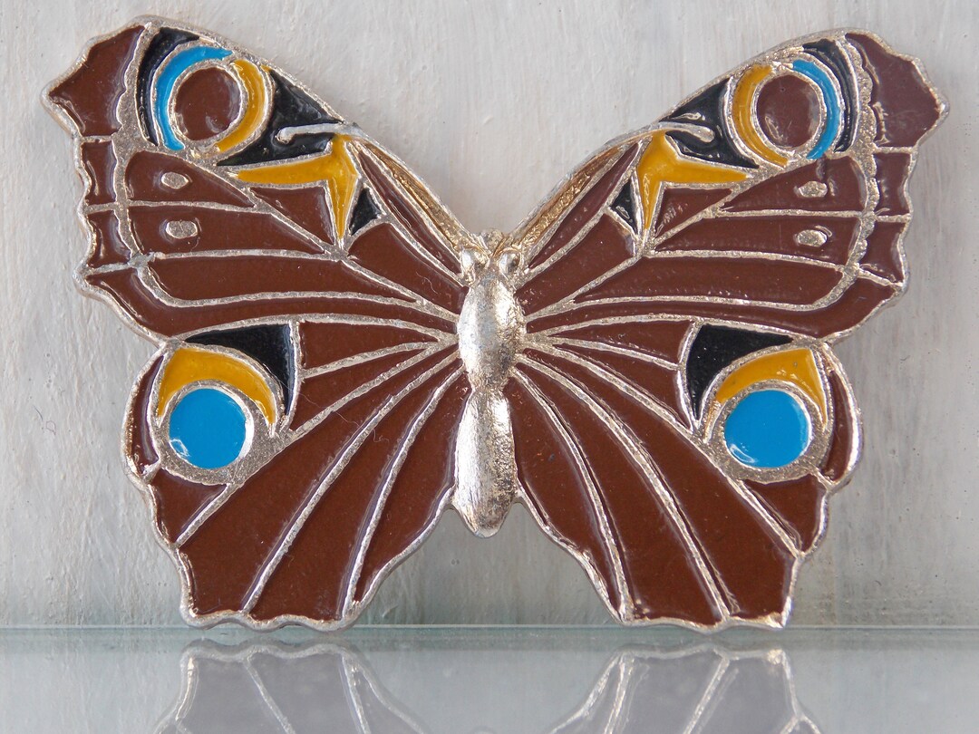 Butterfly Pin, Backpack Pin, Retro Enamel Pin, Vintage Pin, Collectible ...