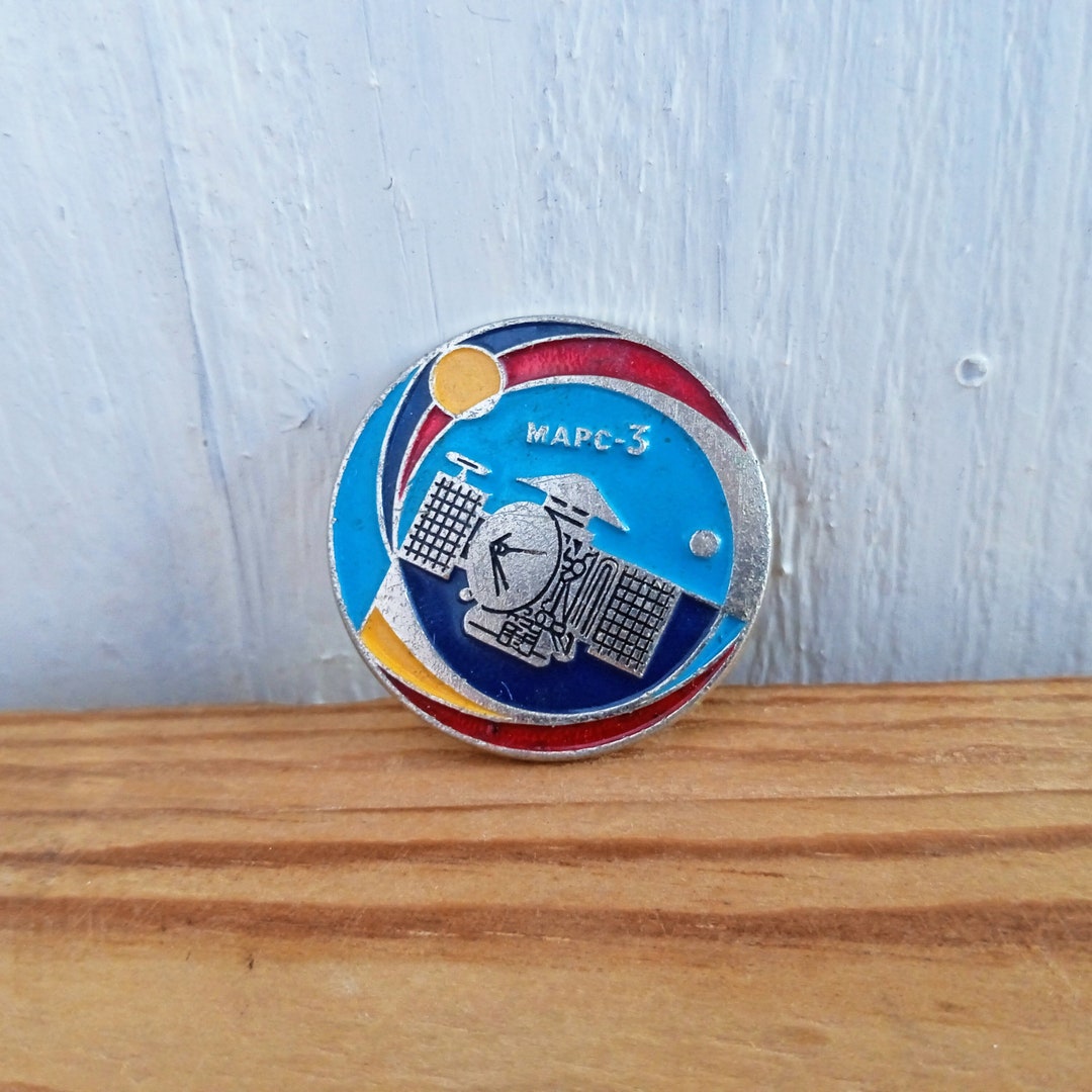 Space Enamel Pin Mars -3, Soviet Space, Retro Enamel Pin. - Etsy
