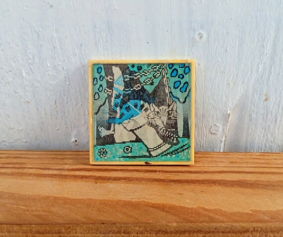 Rare Cat pin, Baba Yaga pin, Lenticular pin, Children… - Gem