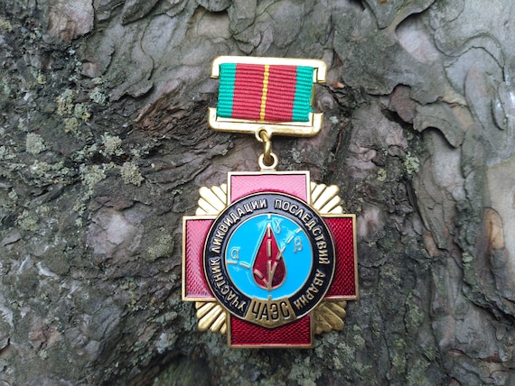 Soviet Badge Chernobyl Pin Liquidator Sign Chernobyl - Etsy