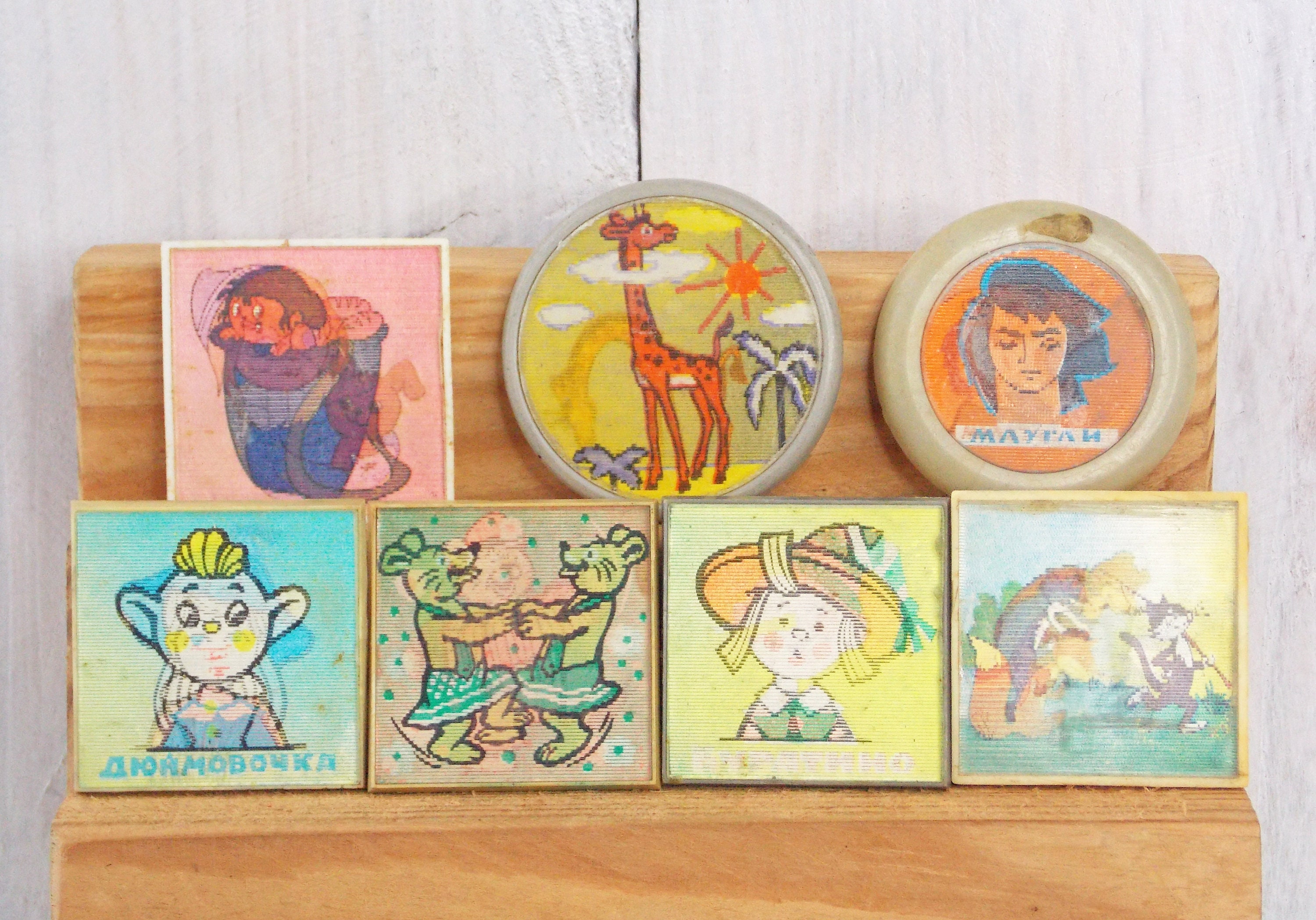 Childrens Pins Set 7 Pins Lenticular Pins Collectibles - Etsy UK