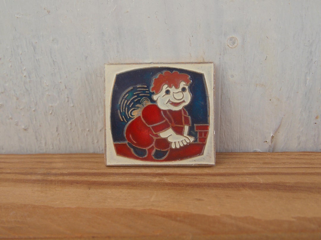 Childrens Pin Carlson, Cartoon Character, Vintage Pin ,carlson Pin ...