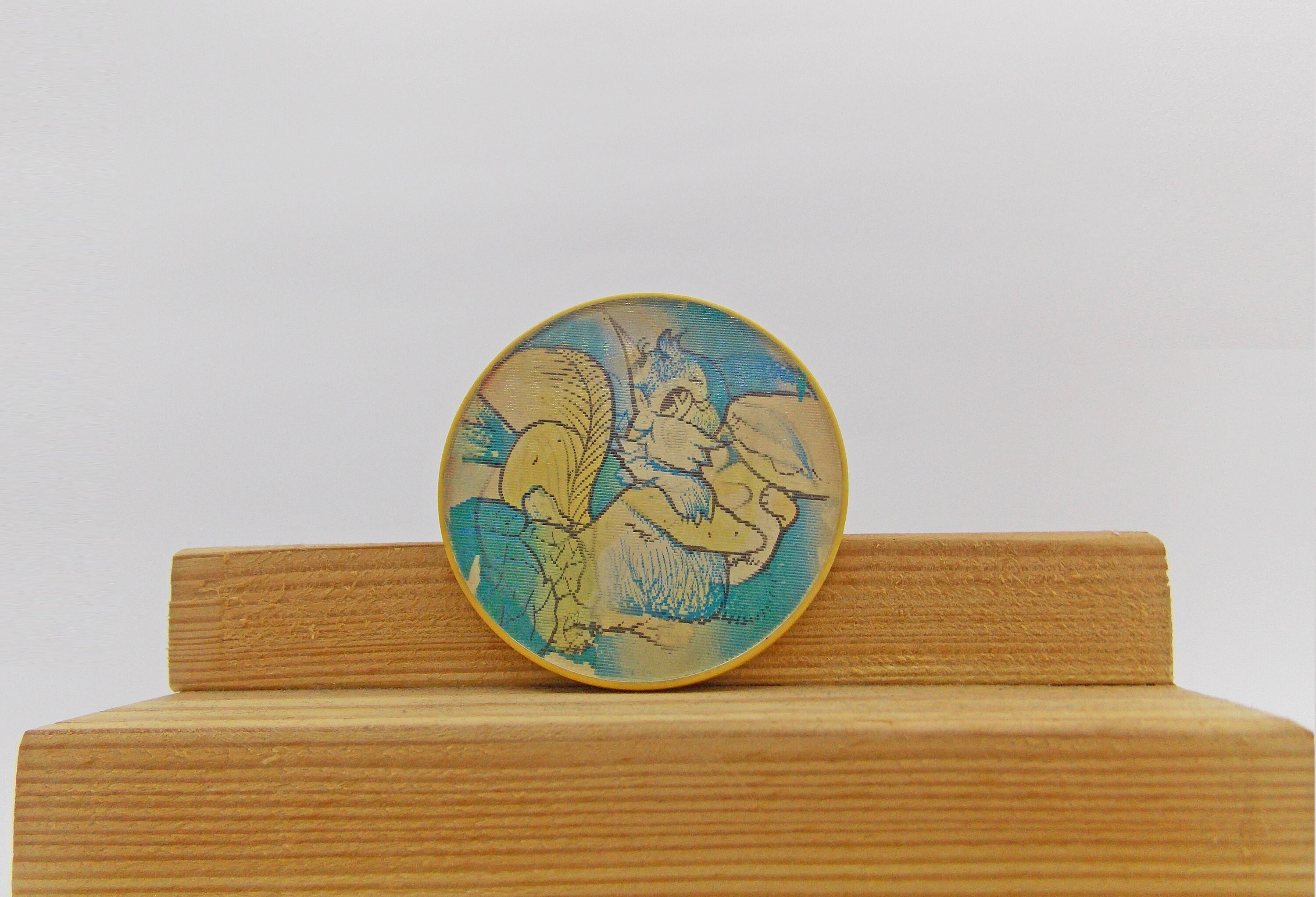 Plastic Icon Rare Badge Lenticular Badgescartoon Icon - Etsy