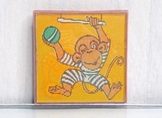 Lenticular Pinmonkey Pinchildrens Pinbackpack Pinvintage - Etsy