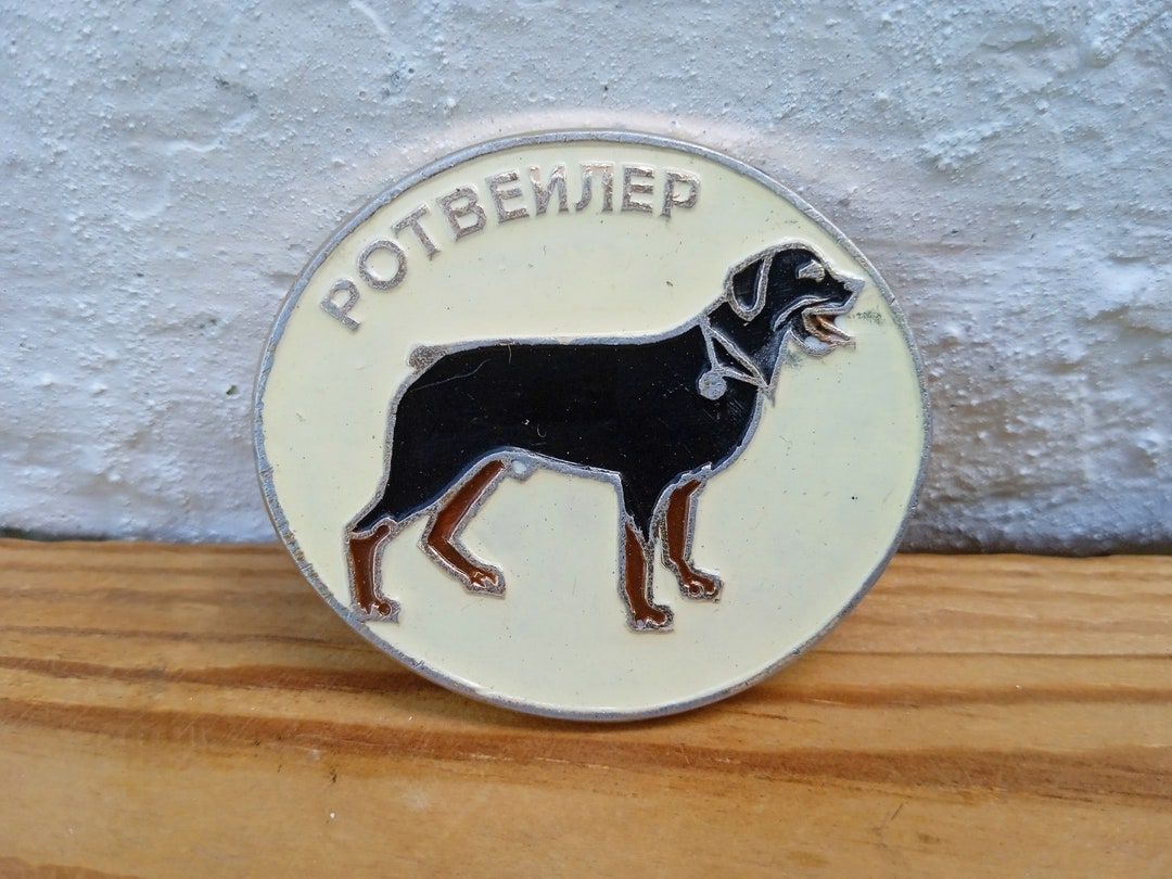 Pin Dog Rottweiler , Childrens Pins, Christmas Gift, Vintage Pin ...