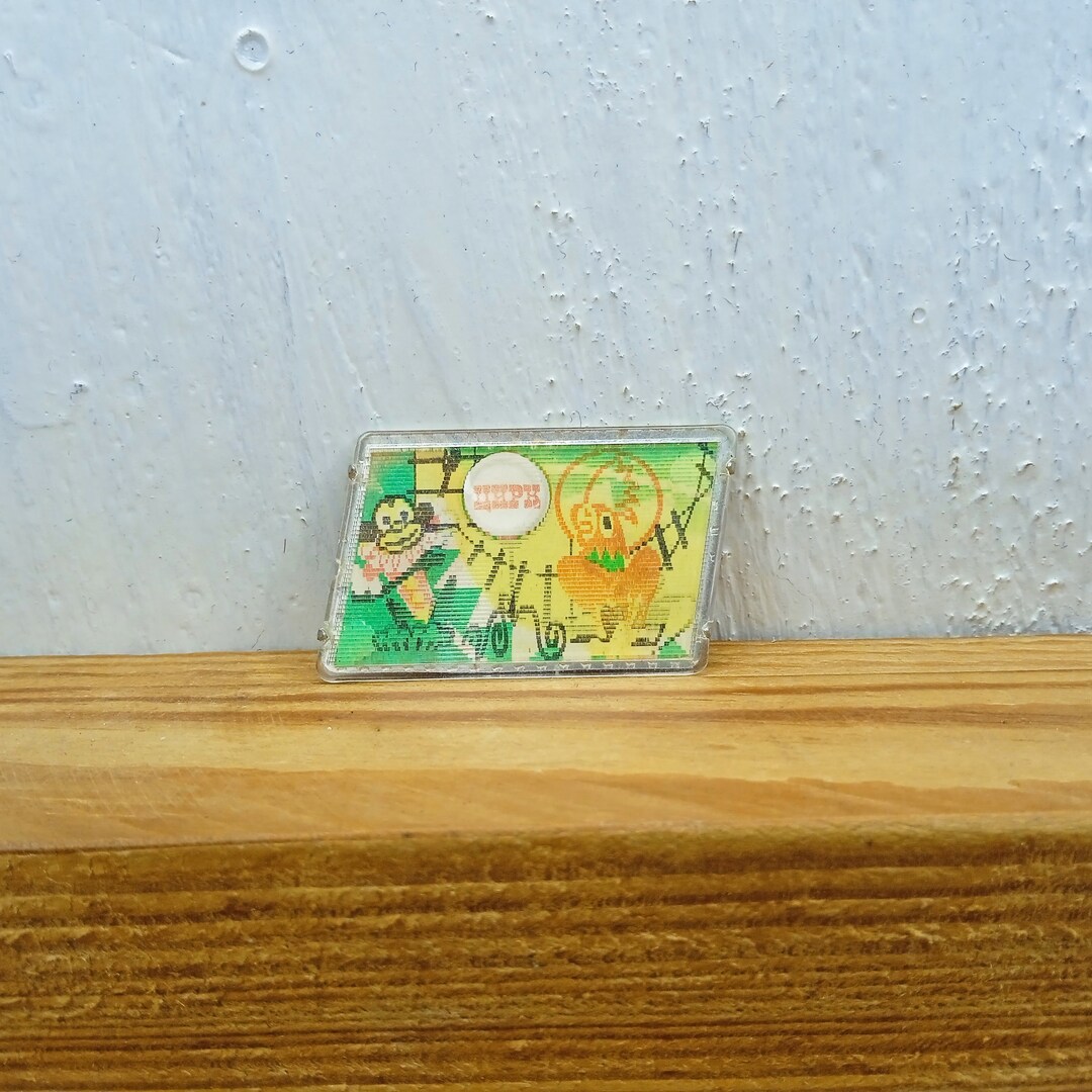 Vintage Circus Pin, Animals Pin, Lenticular Childrens Pin, Fairytale ...