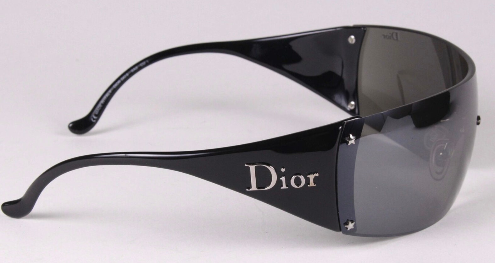CHRISTIAN DIOR by John Galliano SKI 1 Large White Black Sunglasses Rare ...