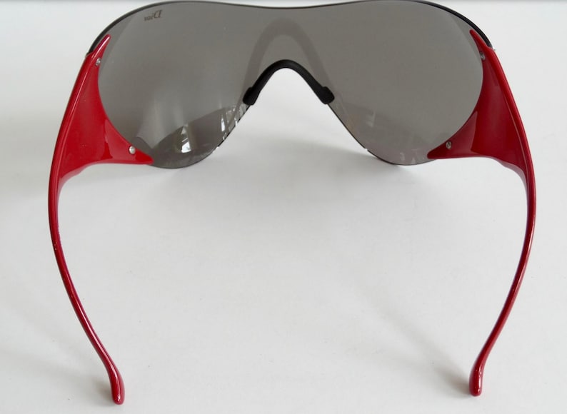 CHRISTIAN DIOR by John Galliano SKI 1 Red Black Sunglasses Sonnenbrille ...