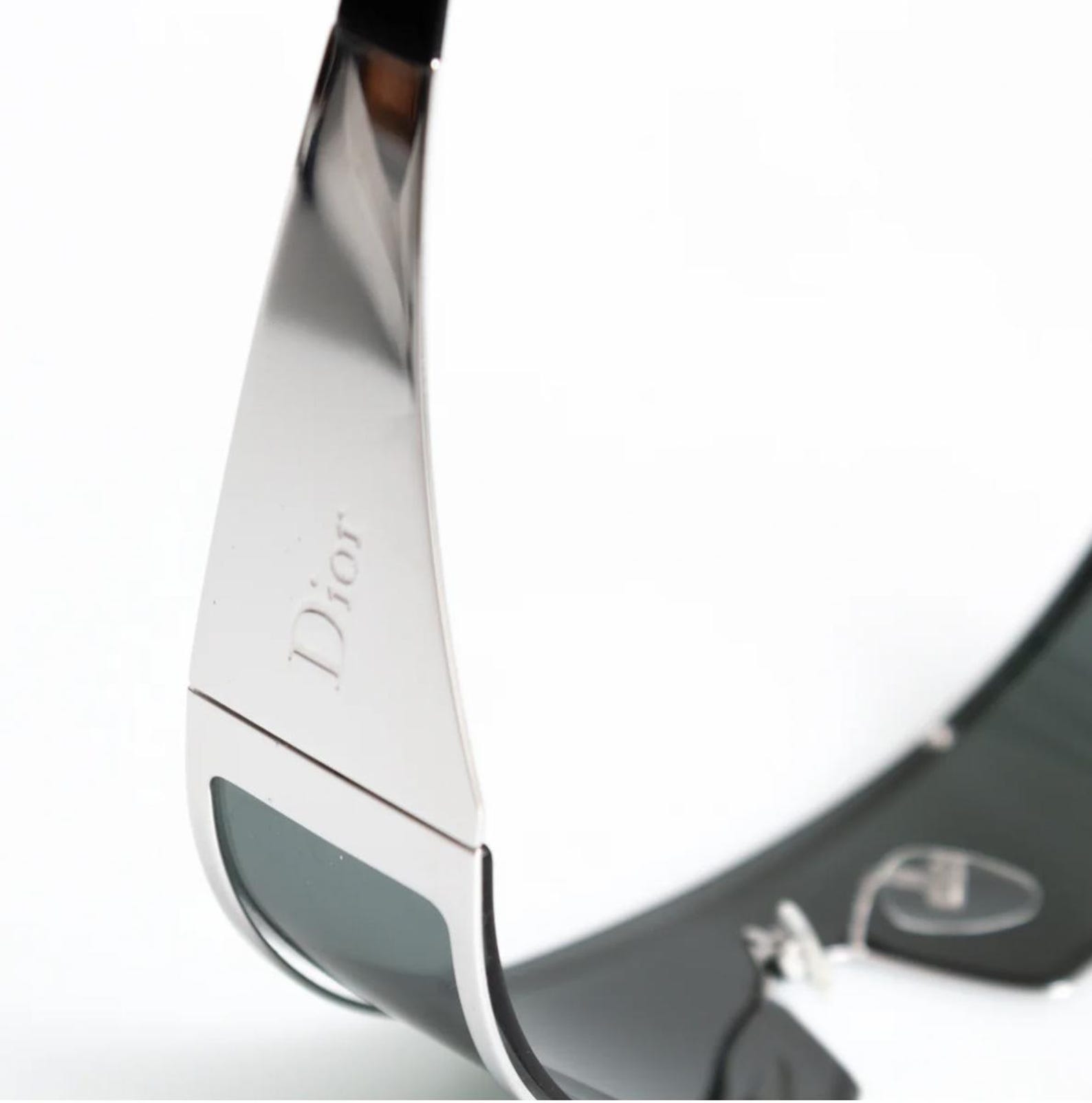 Christian Dior by Galliano PUNK Sunglasses Silver S/S 2003 NEW From Old ...