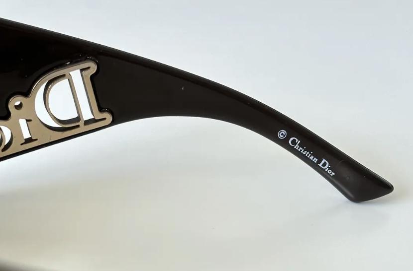 Christian DIOR Sunglasses PARABOLE 2 Oversized Mask BROWN Bronze 2000s ...