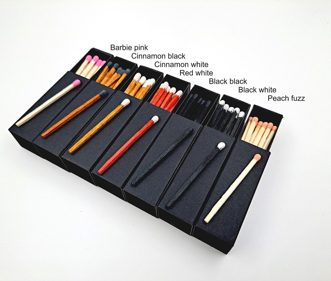Black Matchboxes: Wedding Party Favors, Striker Included (set of 10/20 ...