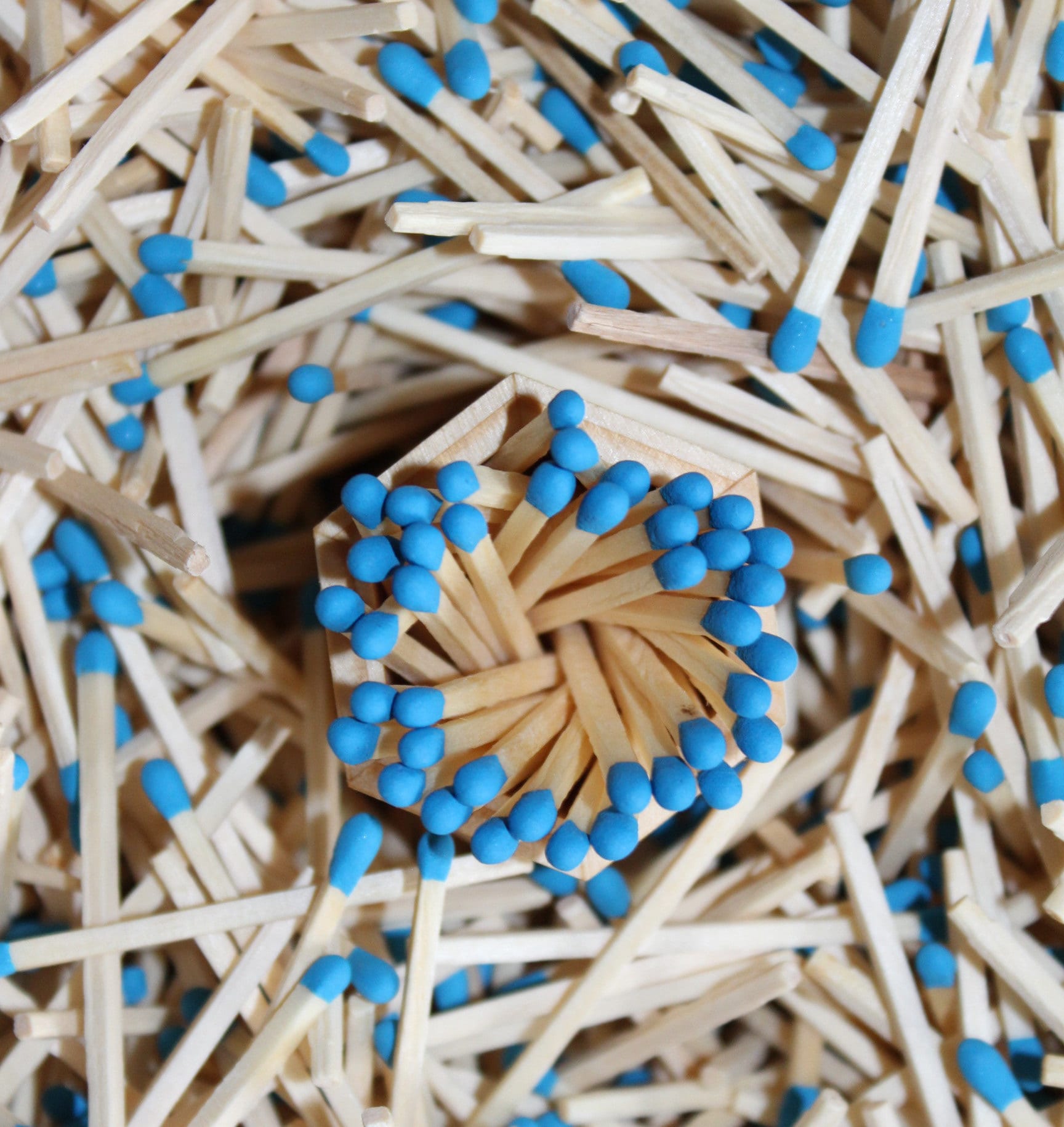 555 Sky blue tips decorative wedding matches. light blue head | Etsy