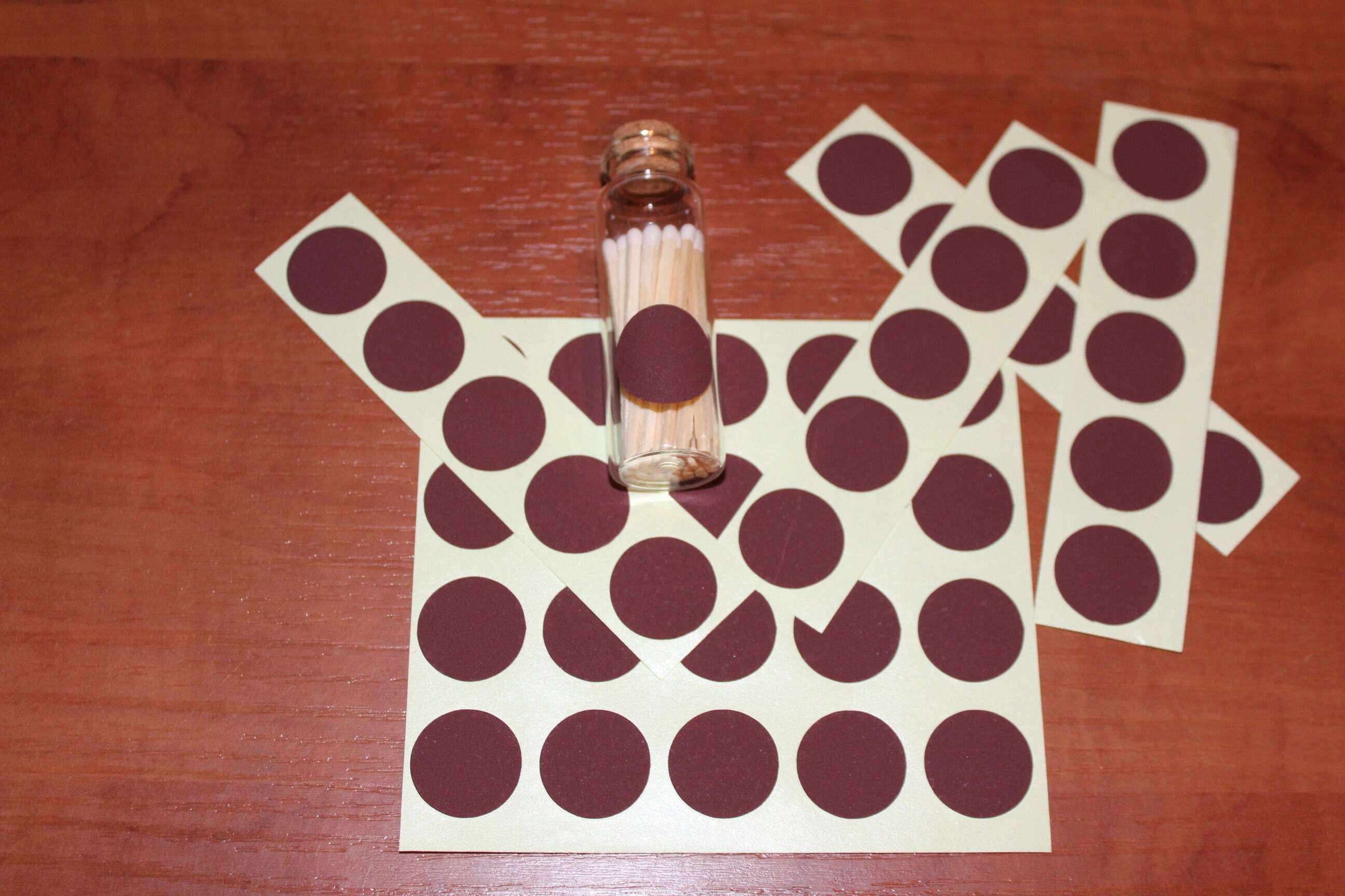 Circle Round Brown Match Strikers 079 Striking Paper - Etsy UK
