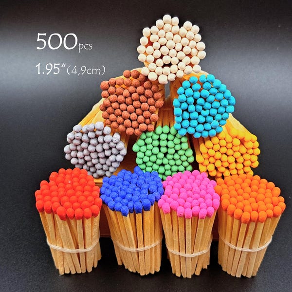 Coloured Matches - Etsy UK