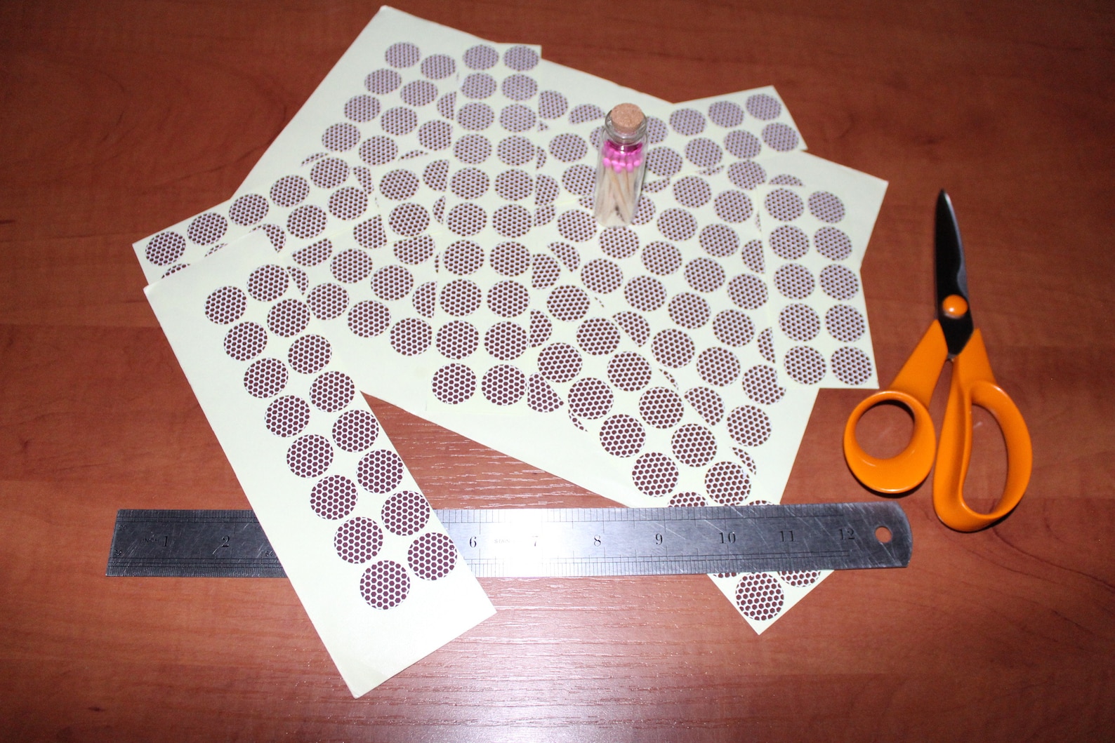 Circle Dotted Round Adhesive Strikers 0.79 Striking Paper for Safety ...