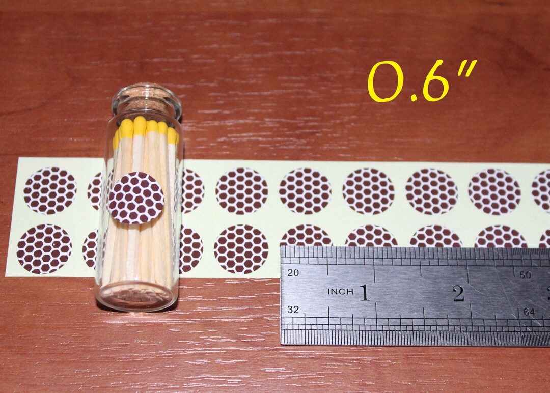 Round Dotted Striking Paper- 1,5cm / 0.6" Self-adhesive Match Striker ...