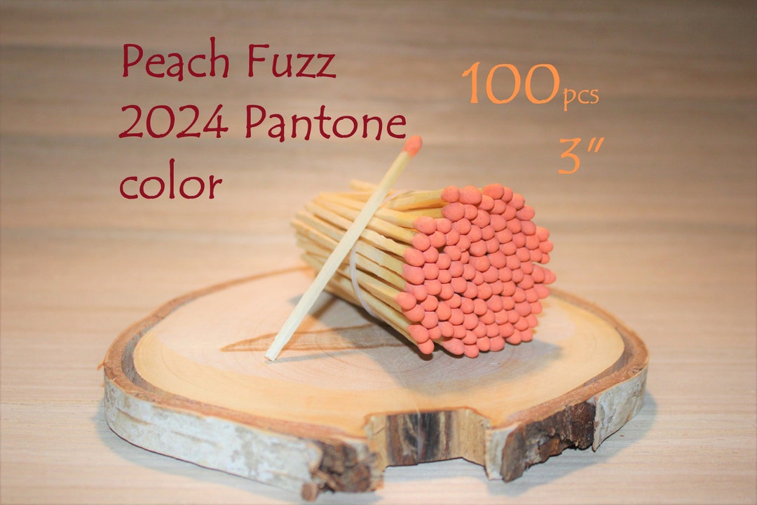 100 Orange Tip Party Wedding Long Matches. Apothecary Jar Pink Peach ...