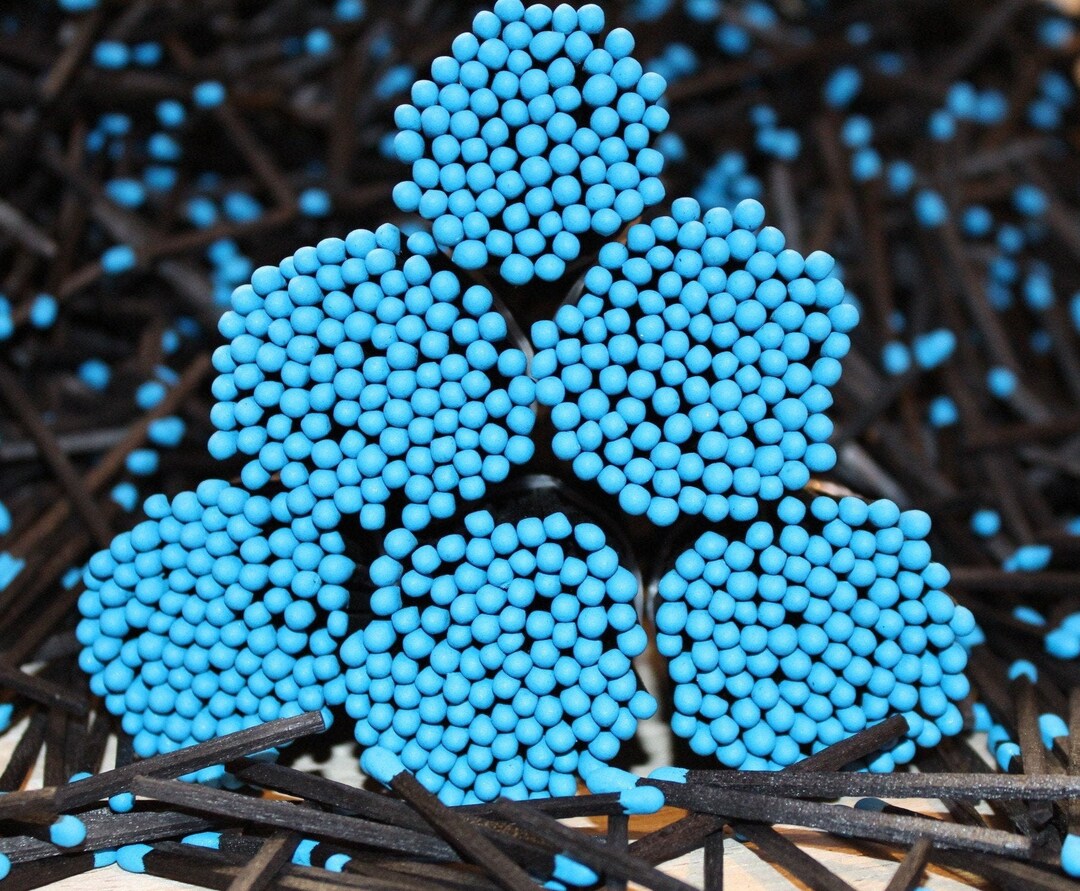 500 Sky Blue Tips Party Wedding Design Jar Matches. Light Blue - Etsy