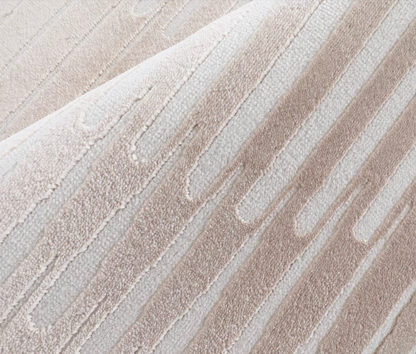 Muted Taupe Abstract Rug for Living Room Striped Carpet Modern Area Rug ...