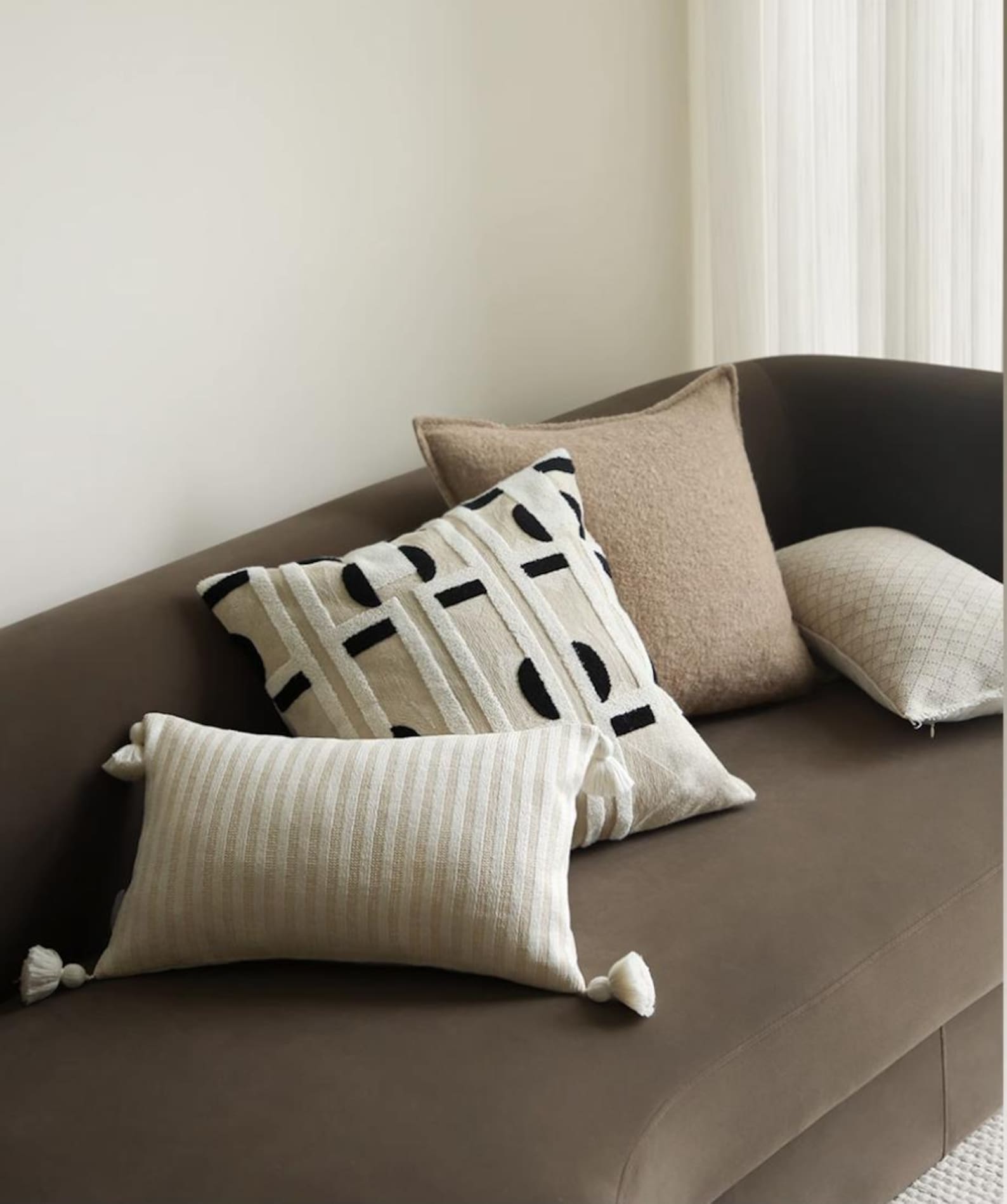 Luna Grid Tufted Cushion Cover - Etsy