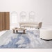 Blue Abstract Area Rug: Modern Living Room Carpet - Etsy