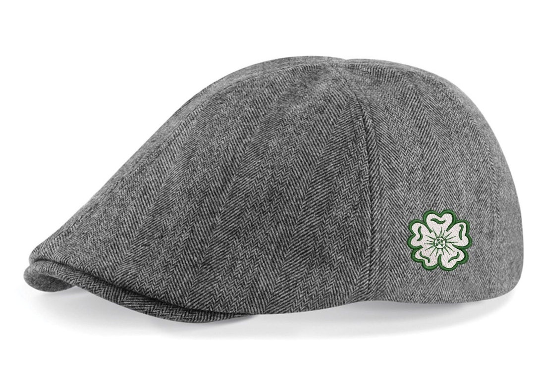 Yorkshire Flat Cap With Traditional Yorkshire Rose - Etsy UK