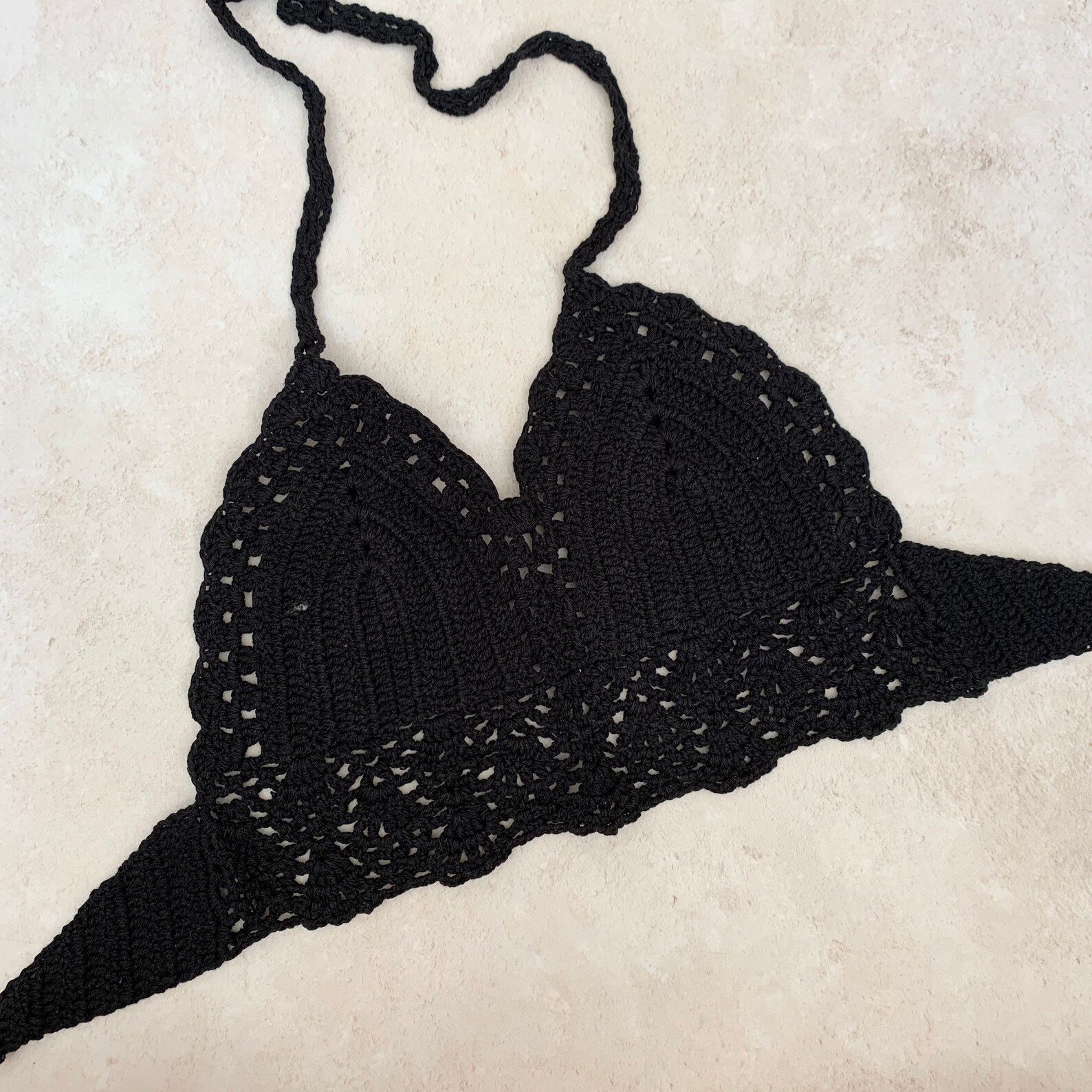 Crochet Crop Top Knitted Boho Bra White | Etsy UK