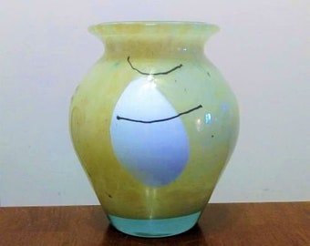 Romanian Glass Vase - Etsy