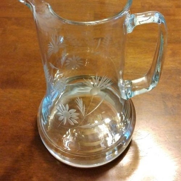 Lead Crystal Pitcher - Etsy