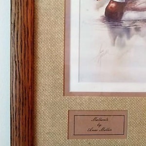 Vintage Anni Moller Lithograph Signed Stamped Mallards Art Print ...