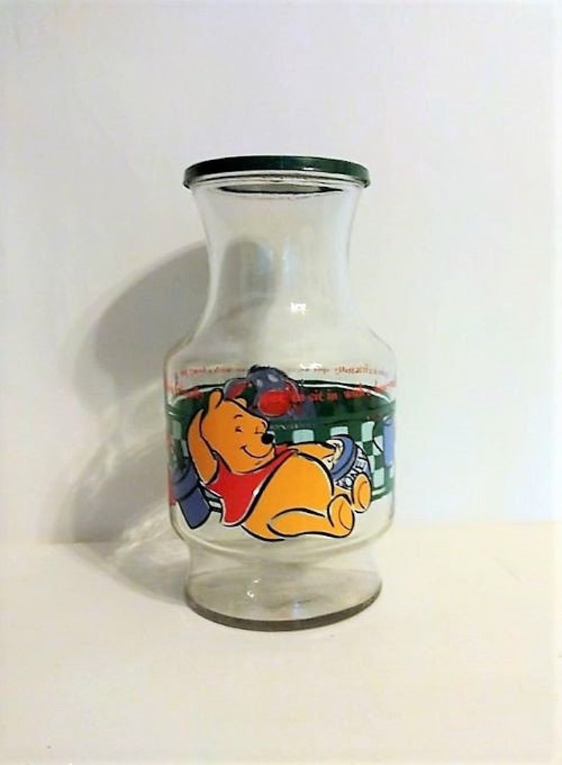 Vintage Winnie the Pooh Anchor Hocking Juice Carafe/collectible - Etsy