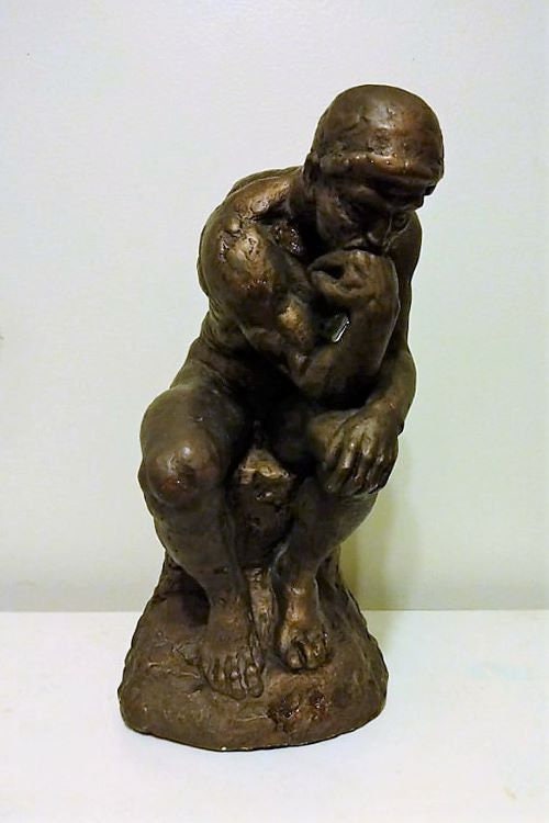 1963 Austin Productions 12 Thinking Man Rodin Replica | Etsy