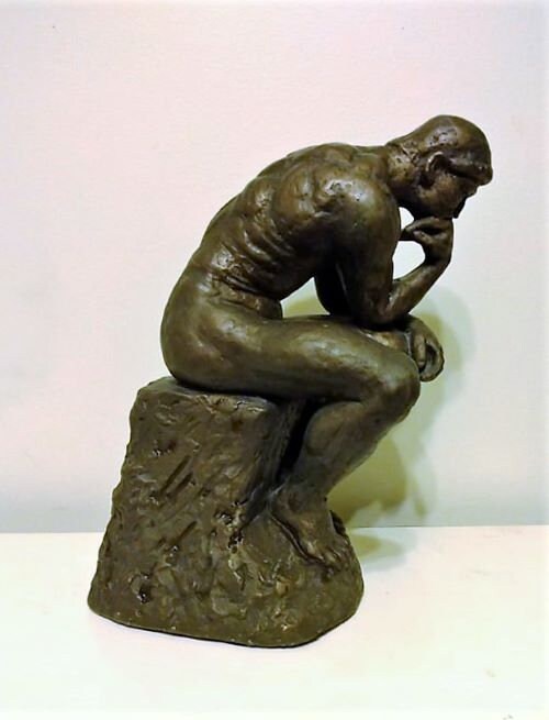 1963 Austin Productions 12 Thinking Man Rodin Replica | Etsy