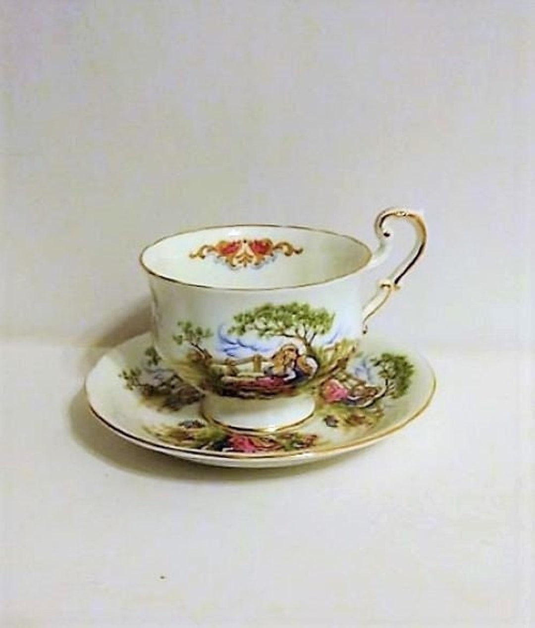 Royal Crest Fine Bone China Colonial Vintage Tea Cup and Saucer England ...