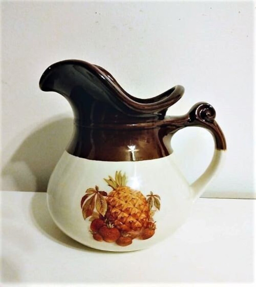 Mccoy Pottery #7515 Pineapple Pitcher Vintage/mccoy Pottery/mid Century ...