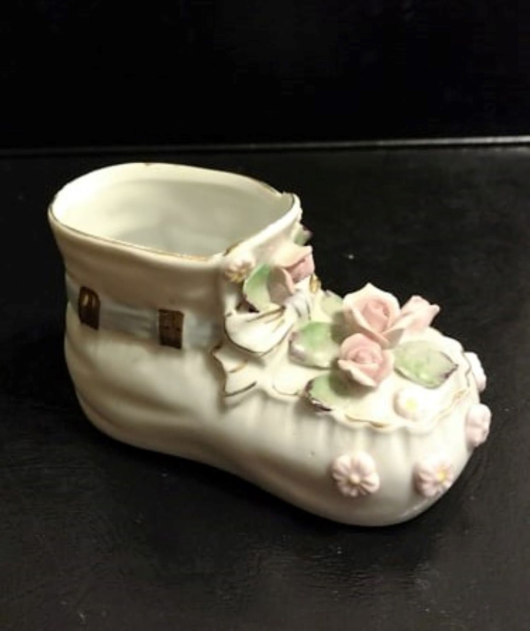 Napco vintage Porcelain Baby Shoe Made in Japan / Céramique vintage ...
