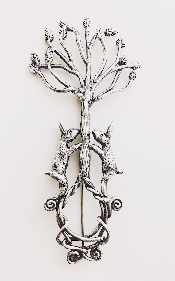 Tree of Life with Rabbits | Etsy