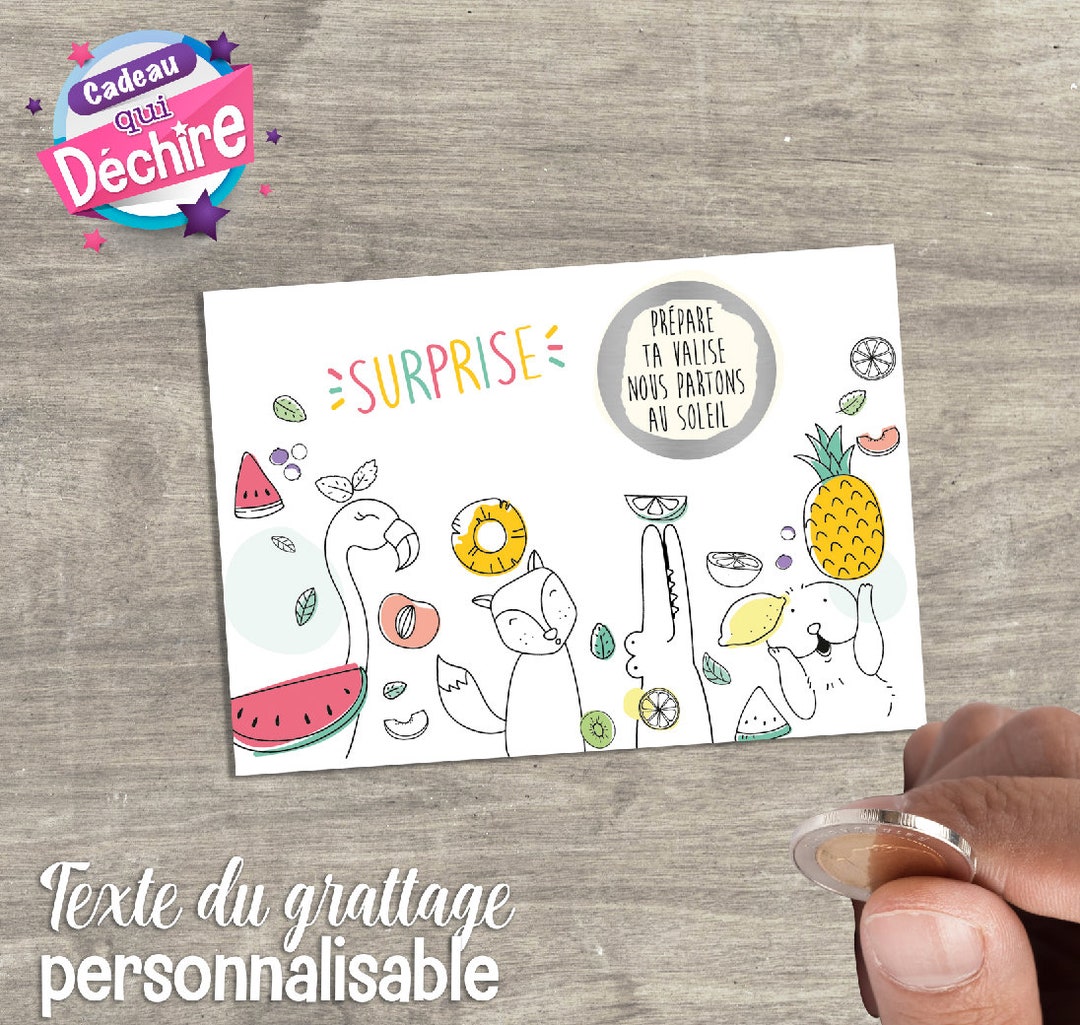 Customizable Scratch Card Ticket Ticket Ticket Personalized Message ...