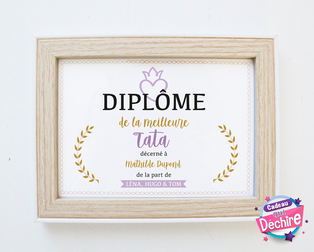 Tata Gift Idea - Tata Diploma Poster - Choice of Format - Sold Without ...