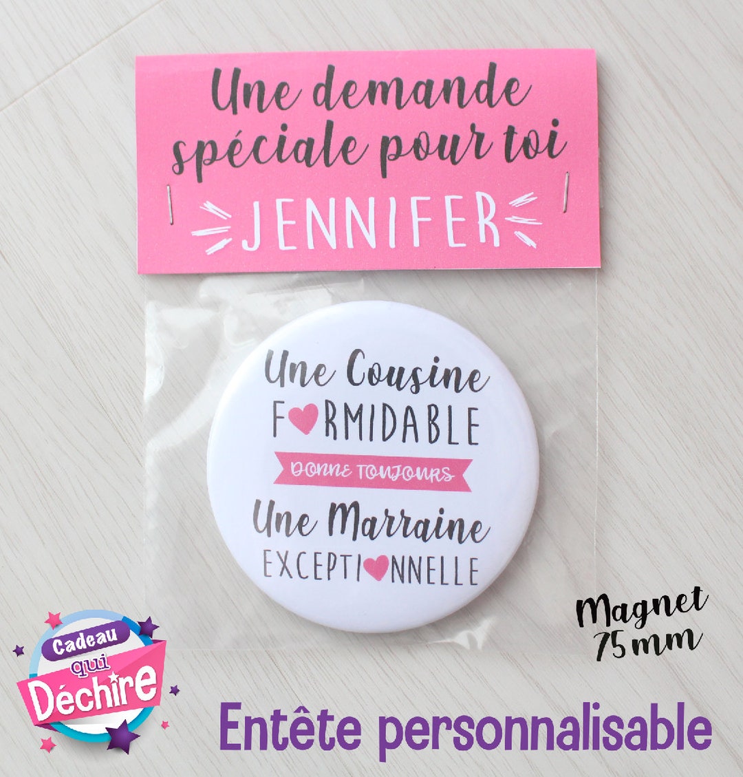 Magnet 75 Mm Godmother Gift Godmother Request Gift Idea Customizable ...
