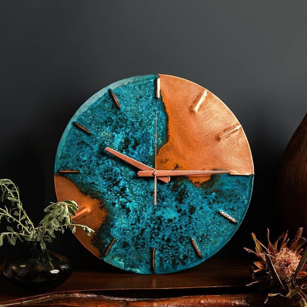 Copper Clock - Etsy